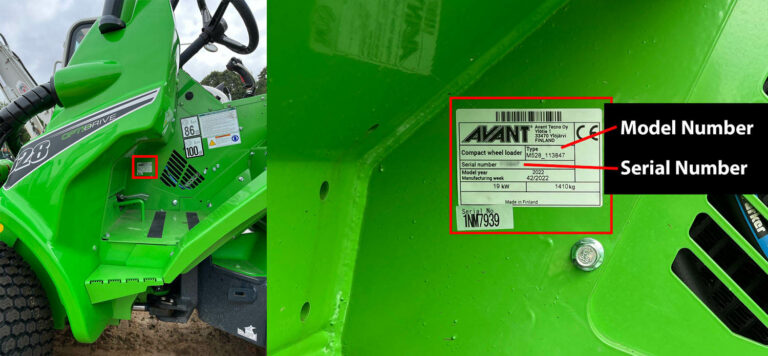 Where to find the equipment identification number tags on your ...