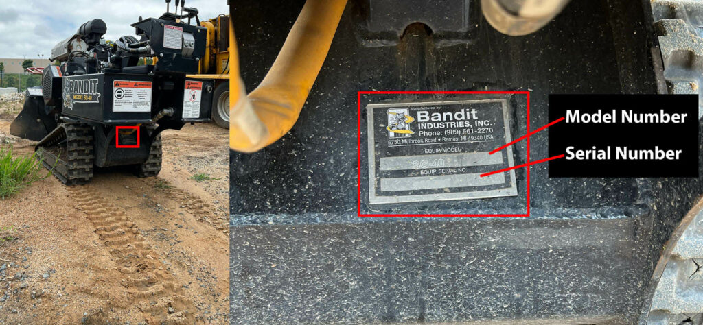 Where to find the equipment identification number tags on your ...