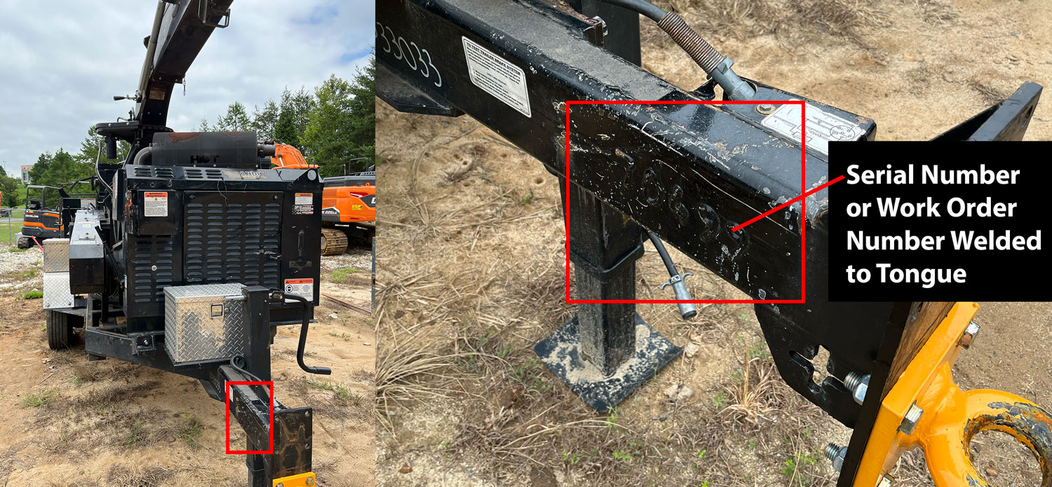 Where to find the equipment identification number tags on your ...