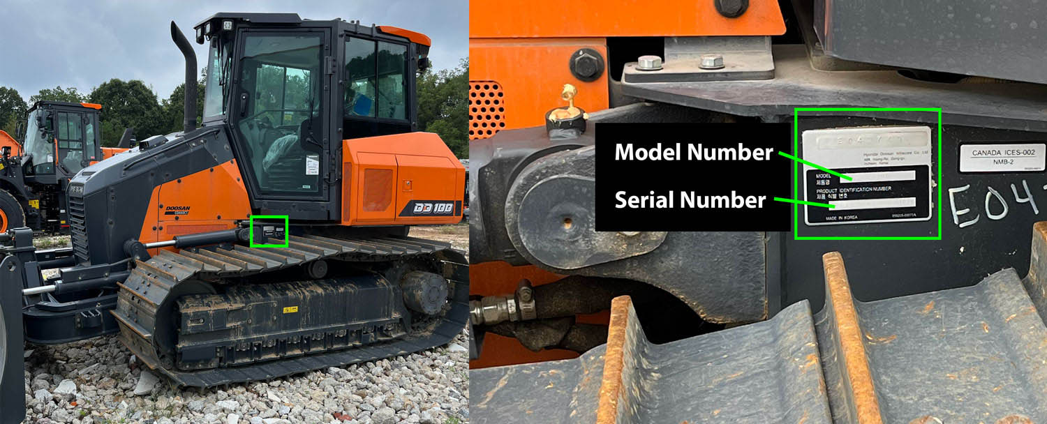 Where to find the equipment identification number tags on your ...