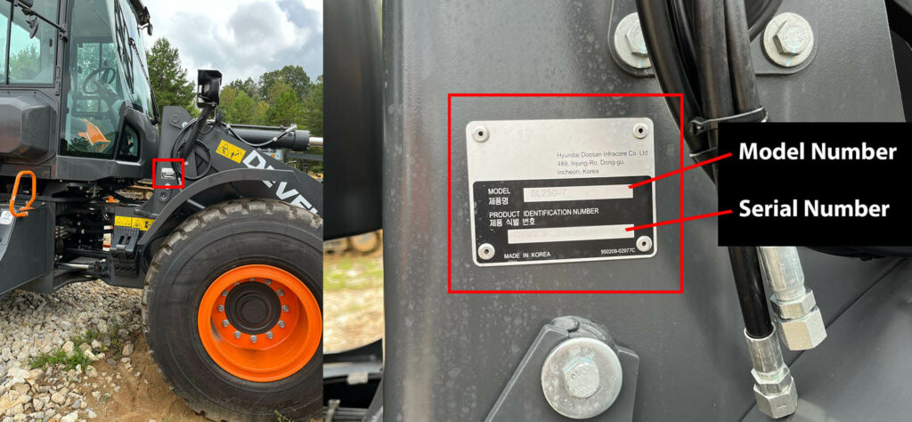 Where to find the equipment identification number tags on your ...